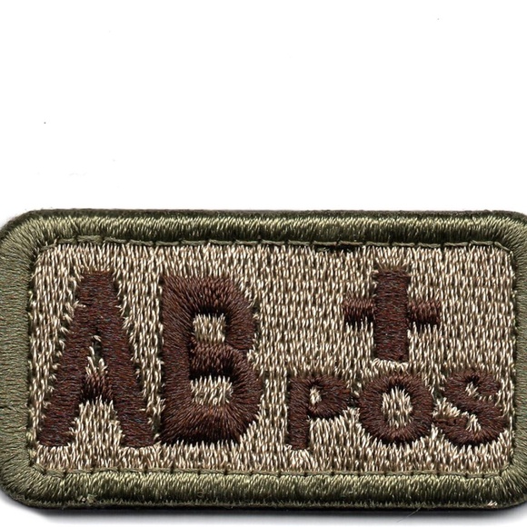 Other | Tactical Blood Type Ab Positive Pos Hook And Loop Patch ...